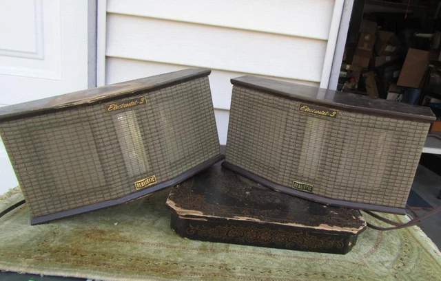 REALISTIC ELECTROSTAT-3 ELECTROSTATIC Tweeter speakers 1958-62 Made in ...