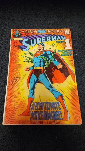 1971 DC COMICS Superman #233 Très Bon État + Couverture Iconique ...