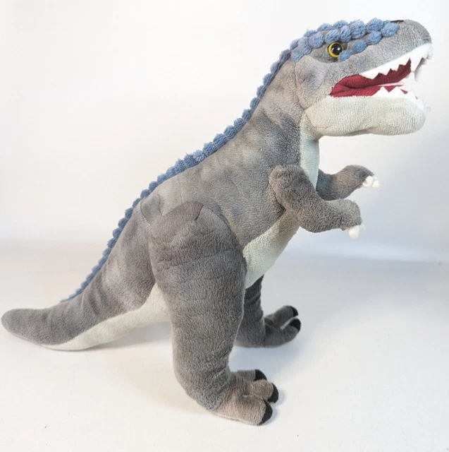 ZAPPI TYRANNOSAURUS REX -T REX DINOSAUR SOFT PLUSH TOY - Grey Dinosaur ...