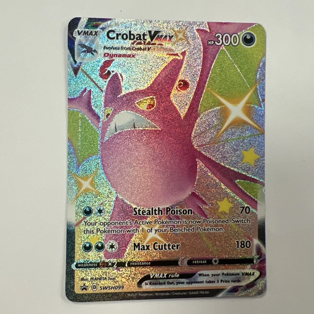 POKÉMON TCG CROBAT VMAX Sword & Shield SWSH099 Regular Promo Promo £3. ...