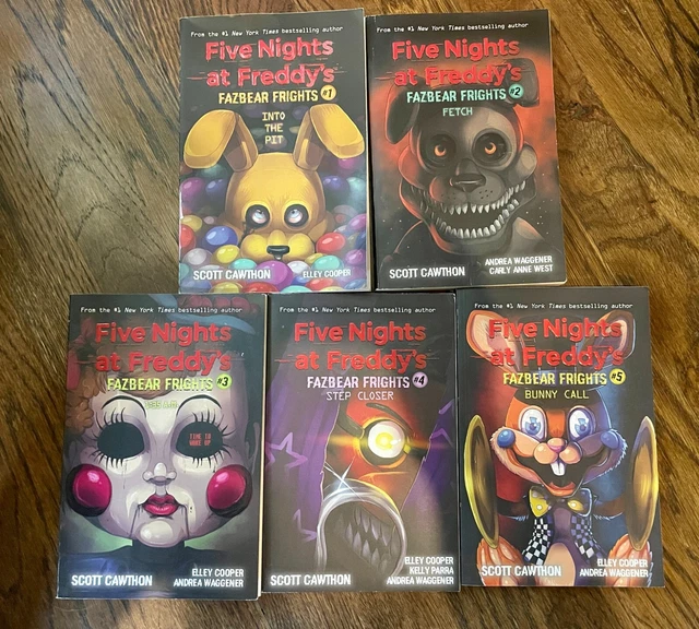 FIVE NIGHTS AT FREDDY’S Fazbear Frights book set 1-5 Scott Cawthon VG+ ...