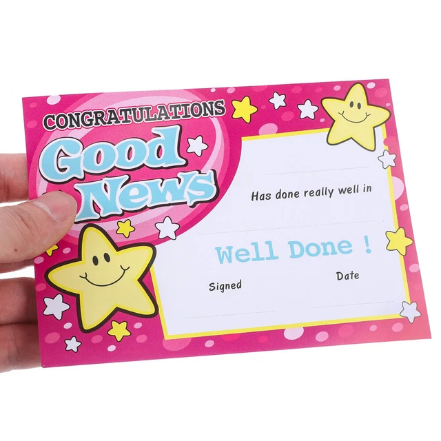 100 SHEETS CERTIFICATE 100th Day School Kindergarten Certificates Prize ...