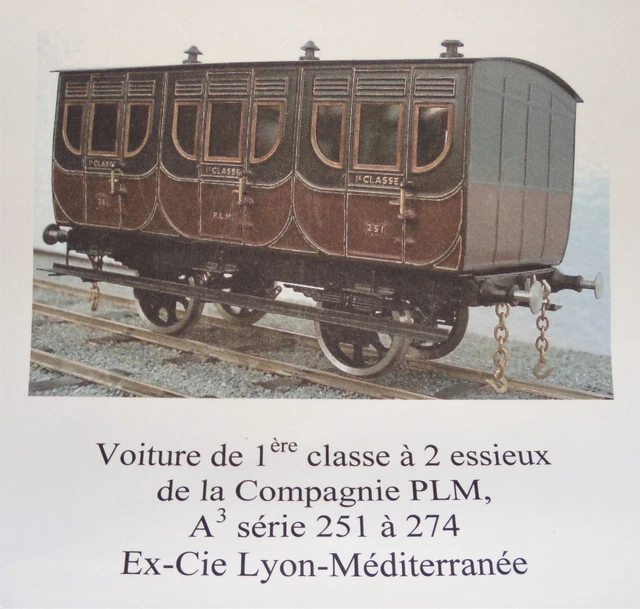 VOITURE DE 1ÈRE classe PLM 1850 PETITS TRAINS DE FRANCE échelle O 0 EUR ...