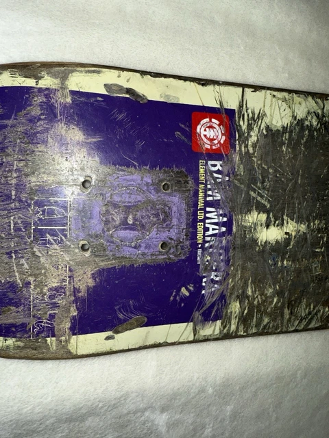 ELEMENT BAM MARGERA Manimal Stakeboard Deck Vintage Limited Edition ...