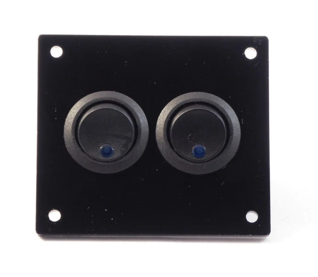 VW TRANSPORTER DOUBLE Switch Panel 12V 12 Volt Electrics Camper Van ...