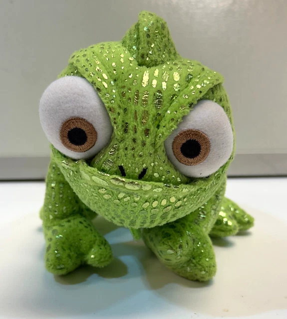 DISNEY STORE TANGLED Pascal Plush Soft Toy Green Chameleon 8" Rapunzel ...