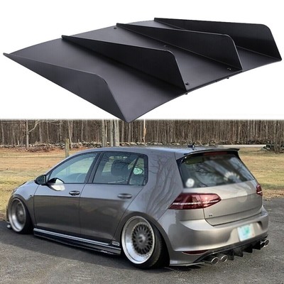 REAR DIFFUSER BUMPER 4 Shark Fins Spoiler Lower Splitter For VW Golf ...