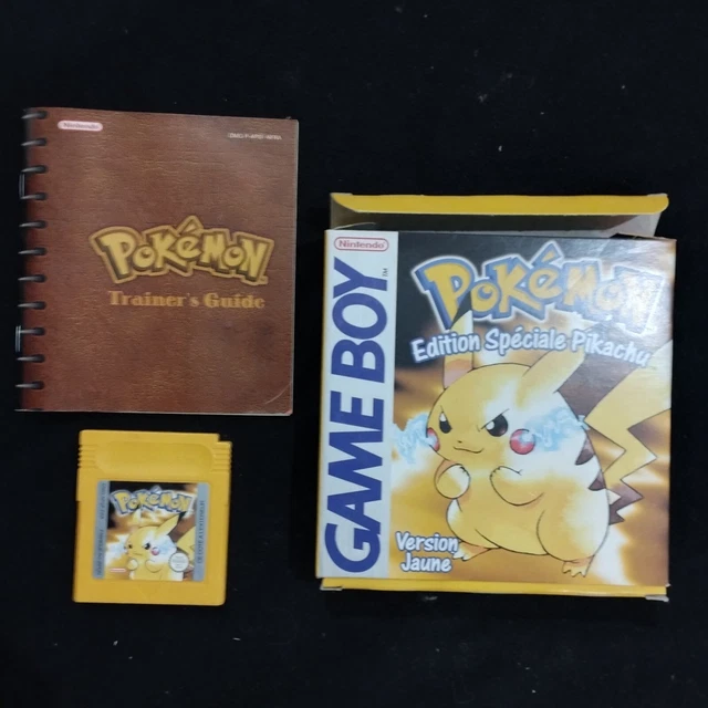 POKÉMON VERSION Jaune - Edition Spéciale Pikachu (Nintendo Game Boy ...