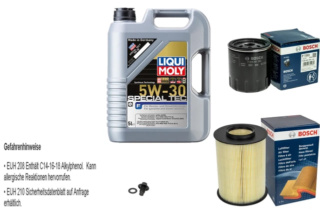 BOSCH INSPECTION SET 5 L Liqui Spécial Moly Tec F 5W-30 pour Ford Focus II EUR 95,62 - PicClick FR