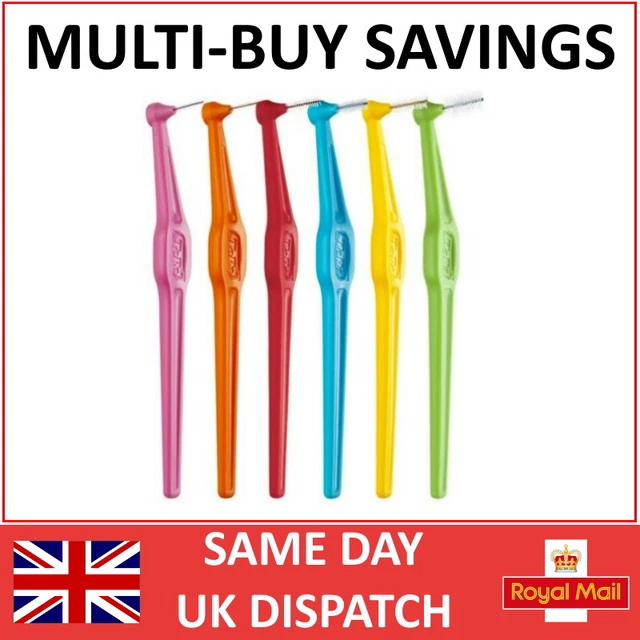 TEPE ANGLE™ INTERDENTAL Brushes All colours/sizes (Packs of 6 or 25 ...