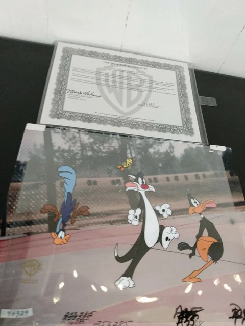 VINTAGE ANIMATION CEL looney toons NBA McDonald's commercial art ...