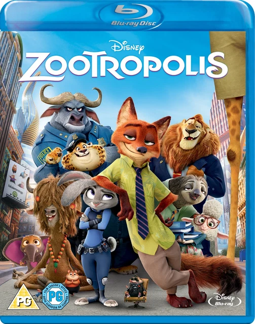 ZOOTROPOLIS (BLU-RAY) GINNIFER Goodwin Jason Bateman Idris Elba Jenny ...