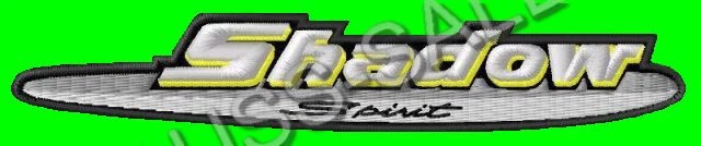 HONDA SHADOW SPIRIT Xl Embroidered Back Patch-----Iron/Sew ~10 ...