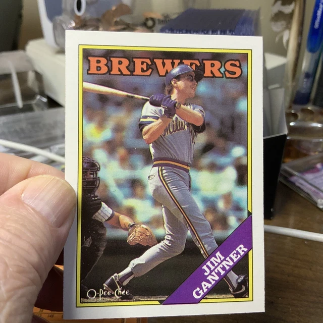 CARTE DE BASEBALL 1988 O-Pee-Chee Milwaukee Brewers #337 Jim Gantner EUR 2,23 - PicClick FR
