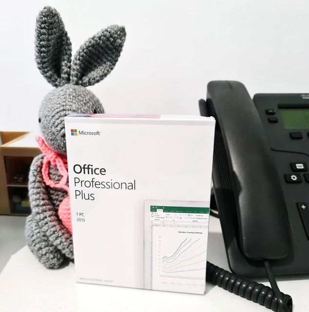 MICROSOFT OFFICE 2019 Professional Plus Key in Box Lifetime 1-PC ...