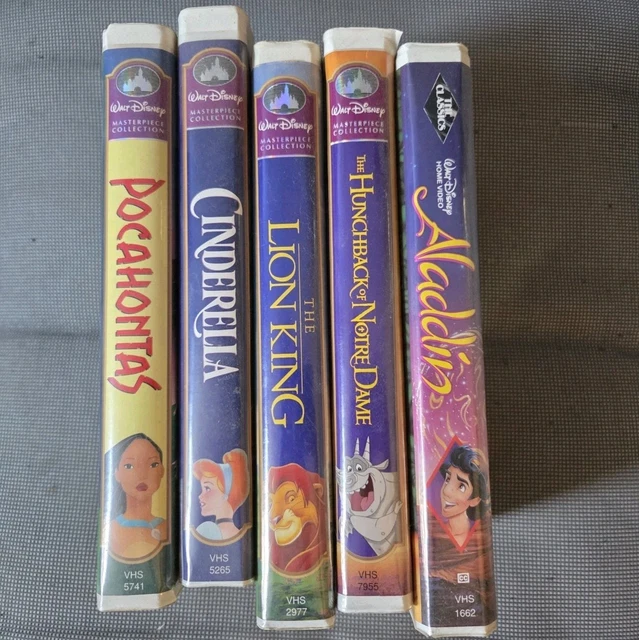 WALT DISNEY VHS Tapes - Diamond & Masterpiece - LOT of 9 Assorted $19. ...