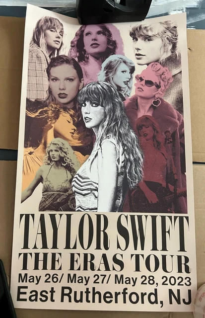 TAYLOR SWIFT THE Eras Tour East Rutherford, Nj Promo Poster 24" X 14 ...