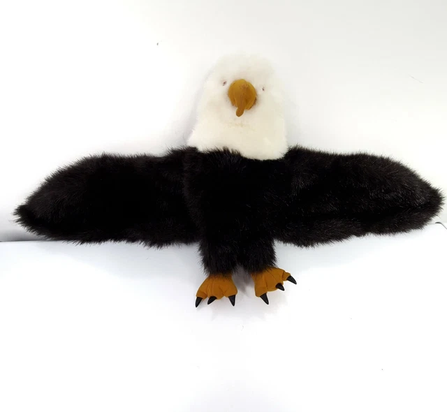 RARE FOLKMANIS PUPPETS Full Body Bald Eagle Hand Puppet Plush Toy 29 ...