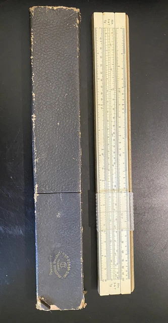 VINTAGE 1951 LOGARITHMIC RULER LENINGRAD Slide Rule USSR Calculator ...