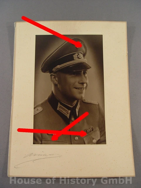 77076, PORTRAITFOTO: HEER Offizier, Feldspange (EK, Partei, Oktober ...