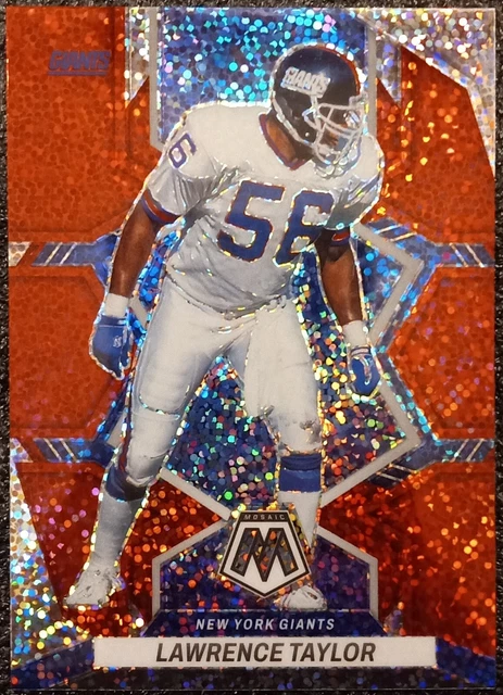 2022 MOSAÏQUE DE football Lawrence Taylor rouge étincelant géants de ...