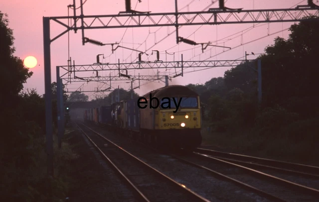 35MM RAILWAY SLIDE- BR Diesel Loco Class 57. 57005 @ Acton Bridge £2.99 ...