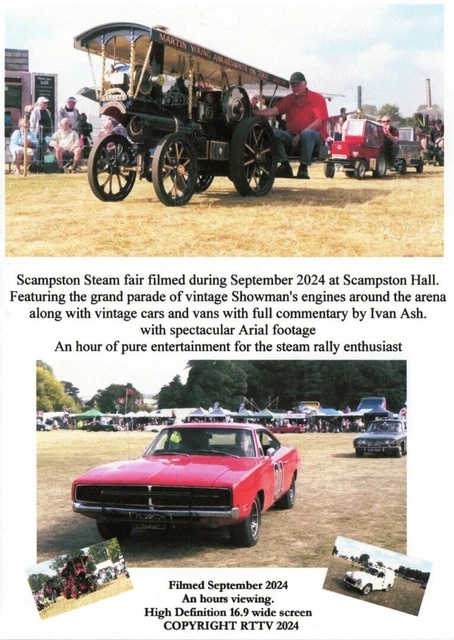 SCAMPSTON TRACTION ENGINE Rally - NEW 2024 THE PERFECT CHRISTMAS GIFT ...