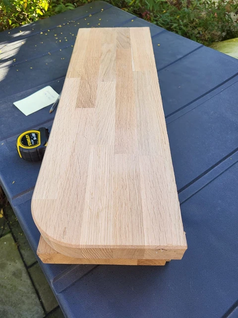 SOLID OAK KITCHEN Worktop Off Cut 40mm X 690mm X 210mm £20.00 - PicClick UK