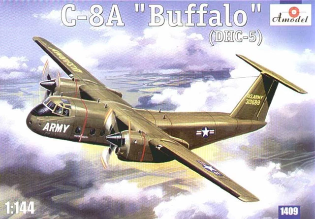 A-MODEL 14409 DE-HAVILLAND-CANADA C-8A Buffalo 1:144 Aircraft Model Kit ...