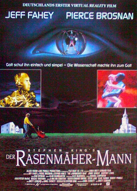 DER RASENMÄHER-MANN FILMPOSTER gefaltet A3 29x42 EUR 9,00 - PicClick DE