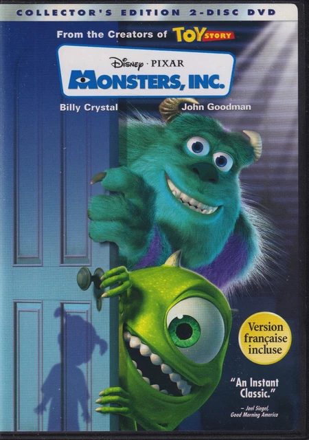 MONSTERS, INC. ( DVD, 2001, Canadian, Widescreen, 2-Disc Set ) DISNEY ☀ ...
