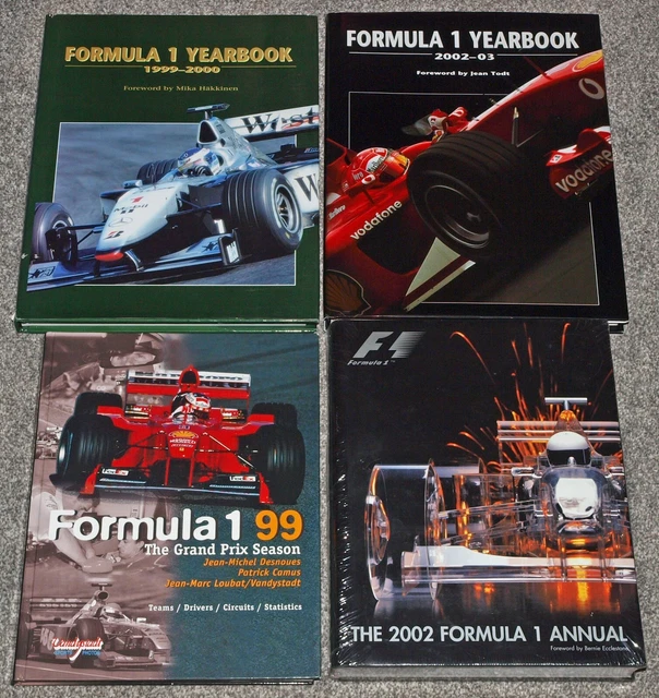 4 FORMULA 1 Season Reviews / Yearbooks: 1999 - 2002 Grand Prix Motor ...
