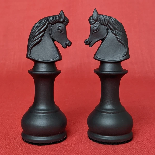 2X ROSENTHAL SCHACHSPIEL Figur Schwarz Springer Design Björn Wiinblad ...
