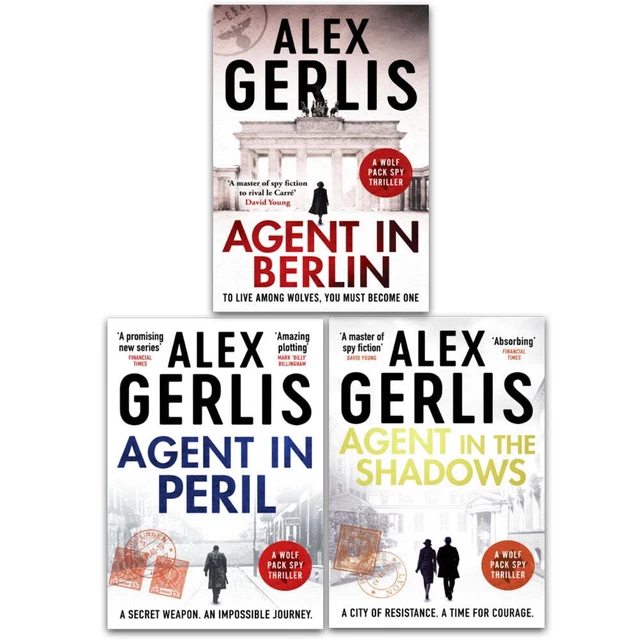 ENSEMBLE COLLECTION DE livres Alex Gerlis The Wolf Pack Espions série 3 ...