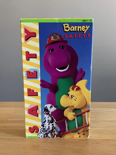 BARNEY SAFETY VHS Home Video 1995 The Lyons Group VTG RARE Sing-Along ...