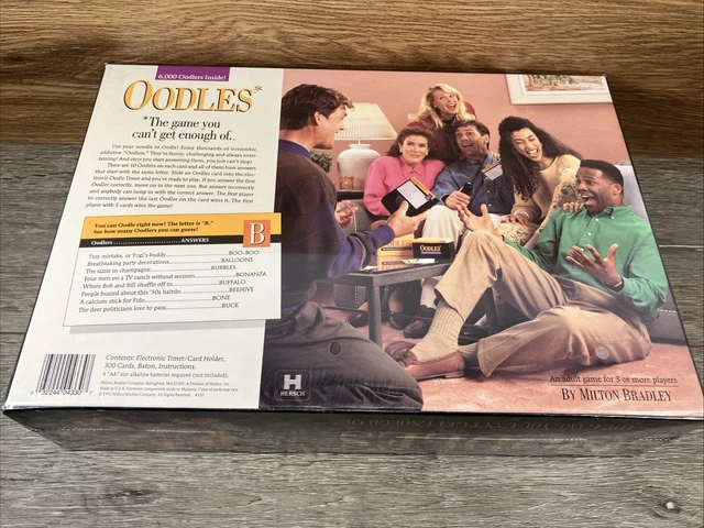 VINTAGE OODLES BOARD Game by Milton Bradley 1992 New in Factory Sealed ...