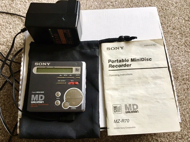 Sony Md Walkman Mz R70 Minidisc Player FOR SALE! - PicClick UK