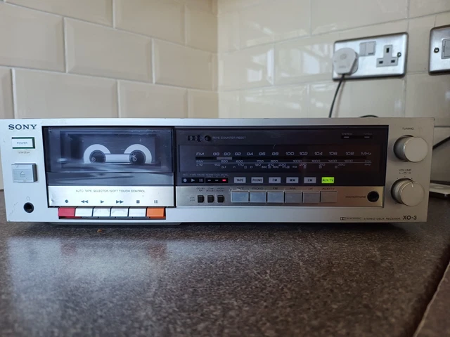 SONY XO-3 CASSETTE Receiver Needs Belts & Service Tuner Amplifier Works ...
