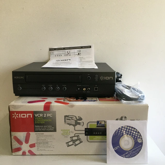 ION VCR 2 PC USB VHS Video To Computer Conversion System Digital ...