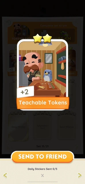 MONOPOLY GO! STICKER Teachable Tokens The TokenMania Set Monopoly ...