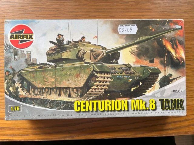 VINTAGE AIRFIX CENTURION Mk8 Tank 1:76 OO/HO Scale + Instructions ...