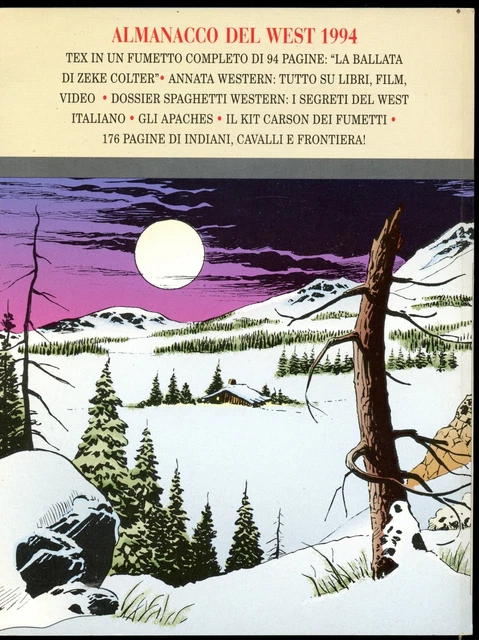 TEX ALMANACCO WEST 1994 #1 Sbe Calegari Nizzi Spaghetti Western Apaches ...