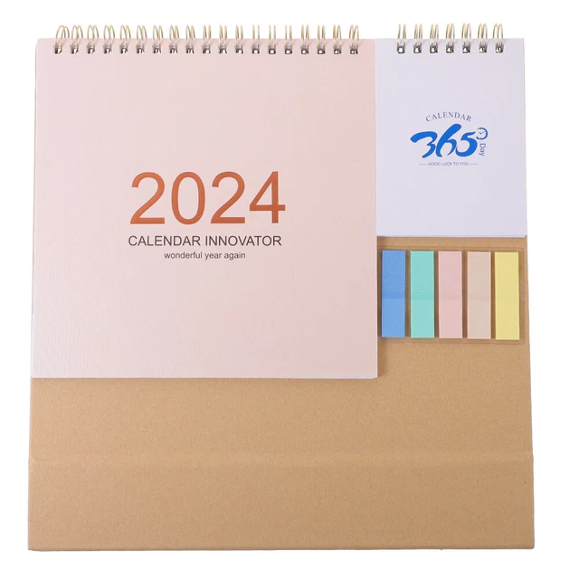PAPER DATING FLIP Desktop Calendar 2023-2024 Monthly Planner £11.07 ...