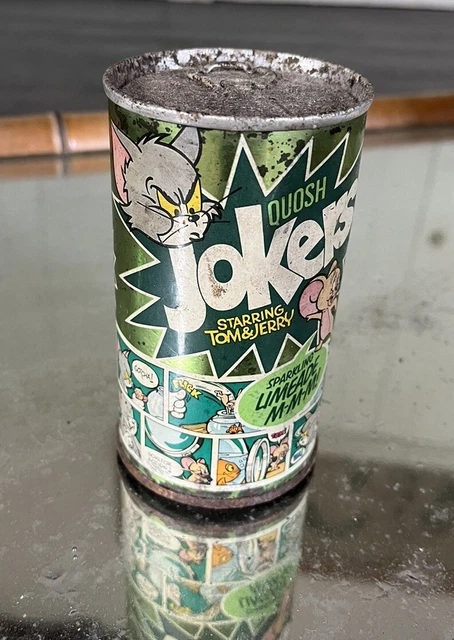 VINTAGE 1973 TOM & Jerry Quosh Jokers Sparkling Limeade 11.5 Oz Metal ...