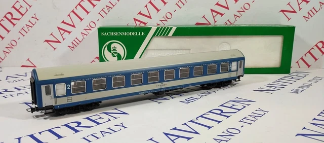 SACHSENMODELLE 14356 SCALA H0 1/87- CARROZZA CUCCETTE OSShD-Y 2^cl. MAV ...