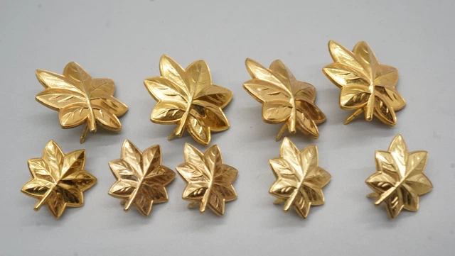 KOREAN - VIETNAM War 1/20 10K Gold Filled USMC Major Insignia Pins Sets ...