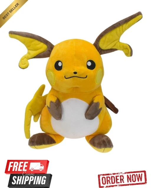 POKEMON RAICHU SOFT Toy Plush Perfect Kids Gift 30cm £10.00 - PicClick UK
