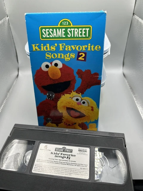 SESAME STREET - Kids' Favorite Songs 2 (VHS 2001) Elmo Free Shipping £9 ...