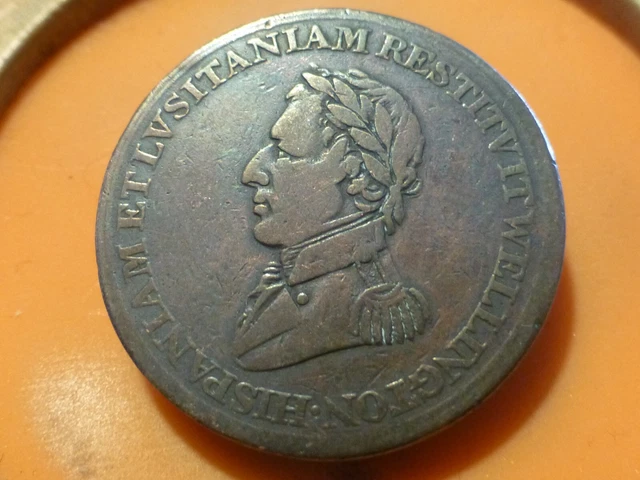 CANADA - HALF Penny Token - 1812 - Wellington Victory - British ...