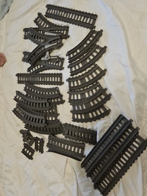 MATTEL GREY TRAIN Track Thomas The Tank Engine Gullane 29 pieces 2013 ...